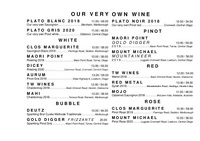 Menus | PLATO | View the PLATO Restaurant Menus